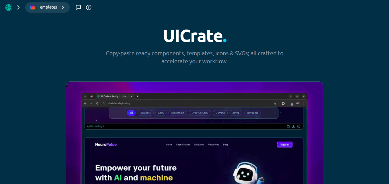 UICrate - Ready to Use UI Components